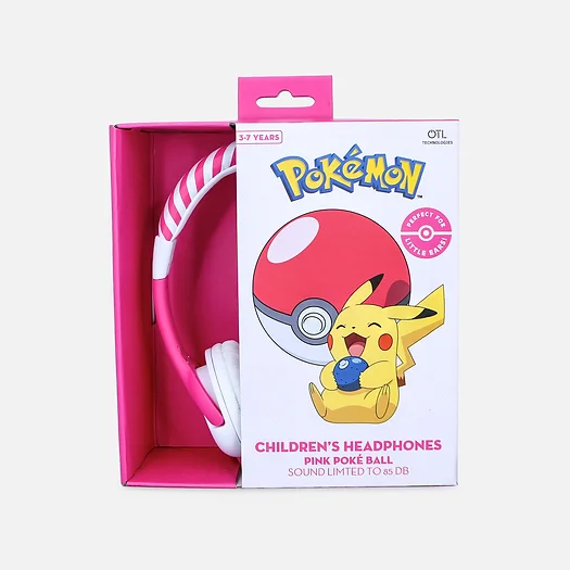 HEADPHONES STEREO POKEMON MARCA OCEANIA TRADING PINK – Mundo Comics